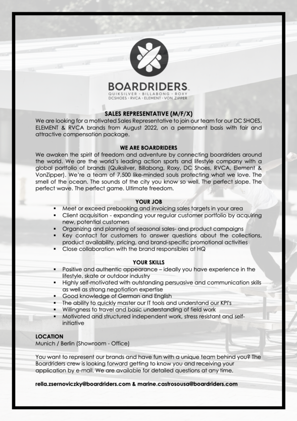 Jobs in action sports across europe - actionsportsJOB.com